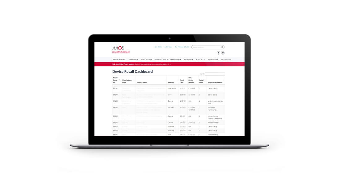 American Academy of Orthopaedic Surgeons - AAOS