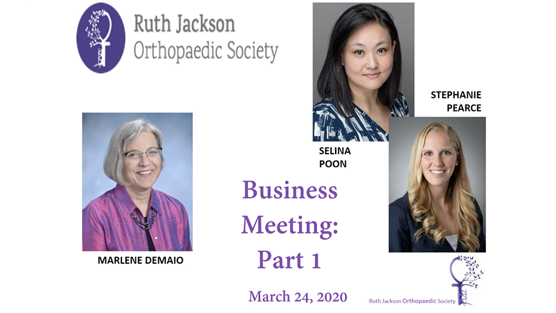 Ruth Jackson Orthopaedic Society Recaps Revamped 2020 Annual Meeting
